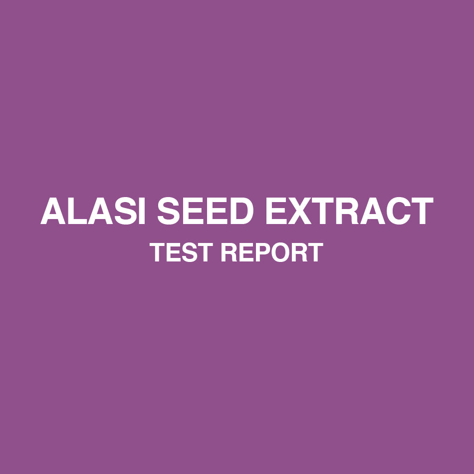 Alasi Seed Extract test report - HealthyHey – HealthyHey Nutrition