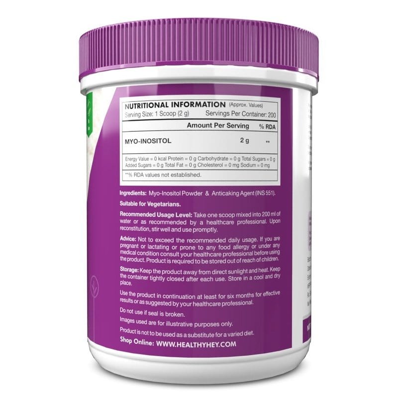 Buy 100% Pure Myo Inositol Powder, Support Healthy ovarian function ...