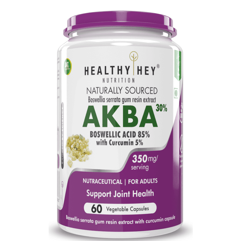 Buy AKBA Bone & Joint Health 85% Boswellic Acid Curcumin 60 Veg ...