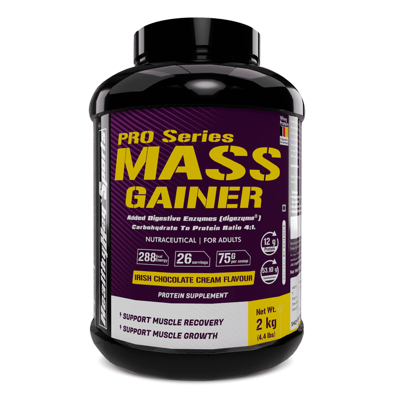 Mass Weight Gainer Protein Powder, Irish Chocolate Cream, 2 KG (Pro ...