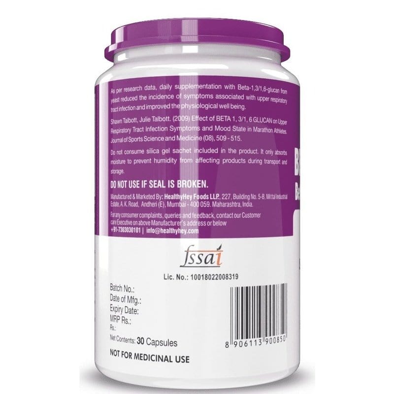 Buy Beta-Glucan Beta-1,3/1,6-glucan - Immunity Enhancer-30 Veg ...