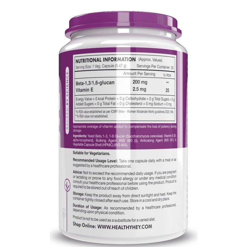 Buy Beta-Glucan Beta-1,3/1,6-glucan - Immunity Enhancer-30 Veg ...