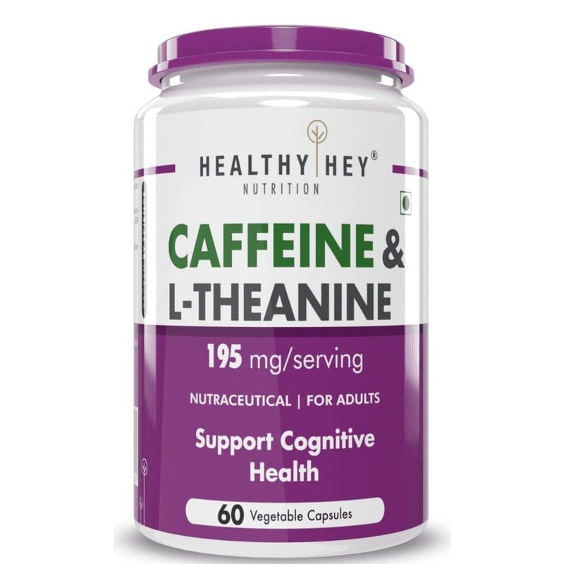 Buy Natural Caffeine 95mg Plus L-Theanine,Support cognitive health 100mg - Support Energy and ...